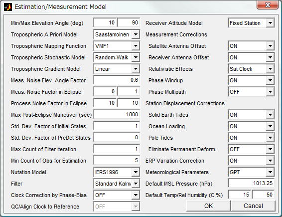 GpsTools : Parameter Estimator